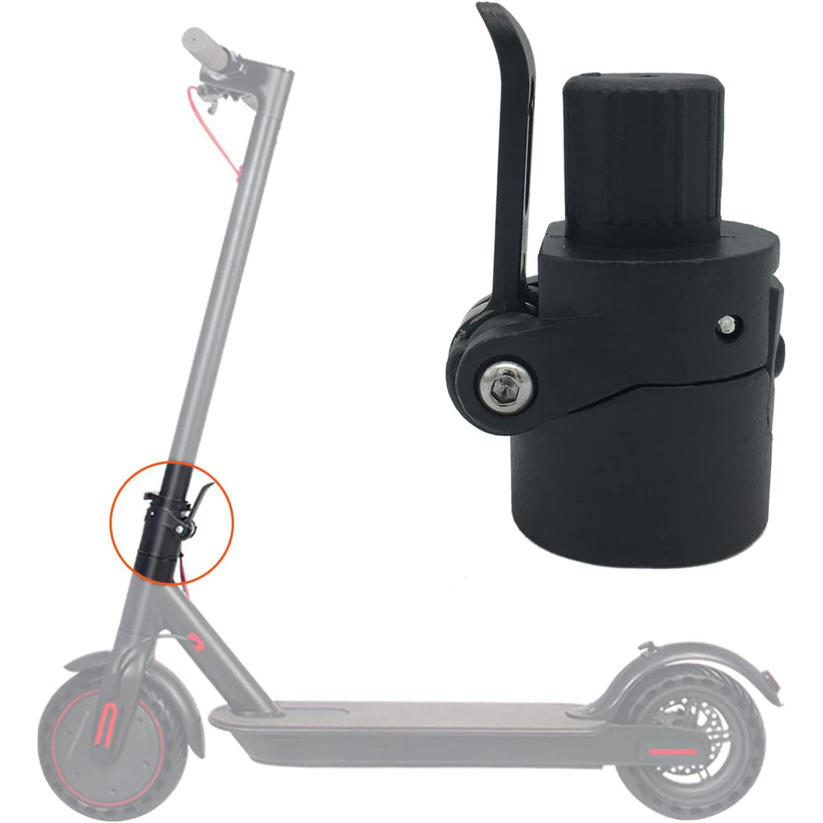 Electric Scooter Folding Pole Base Replacement Part Accessory for Kcq