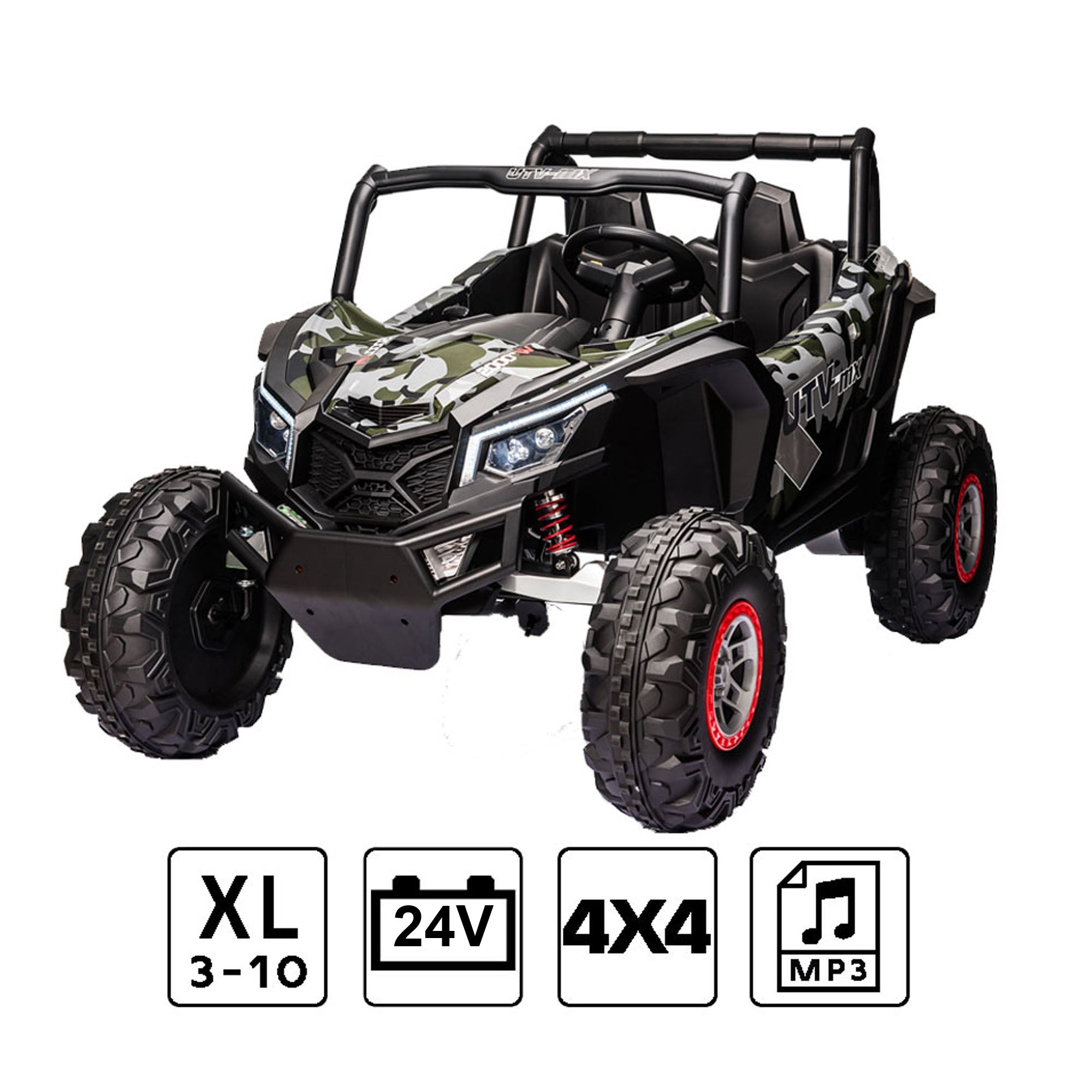 Ride On Buggy XMX613 24v Army - DerakBikes