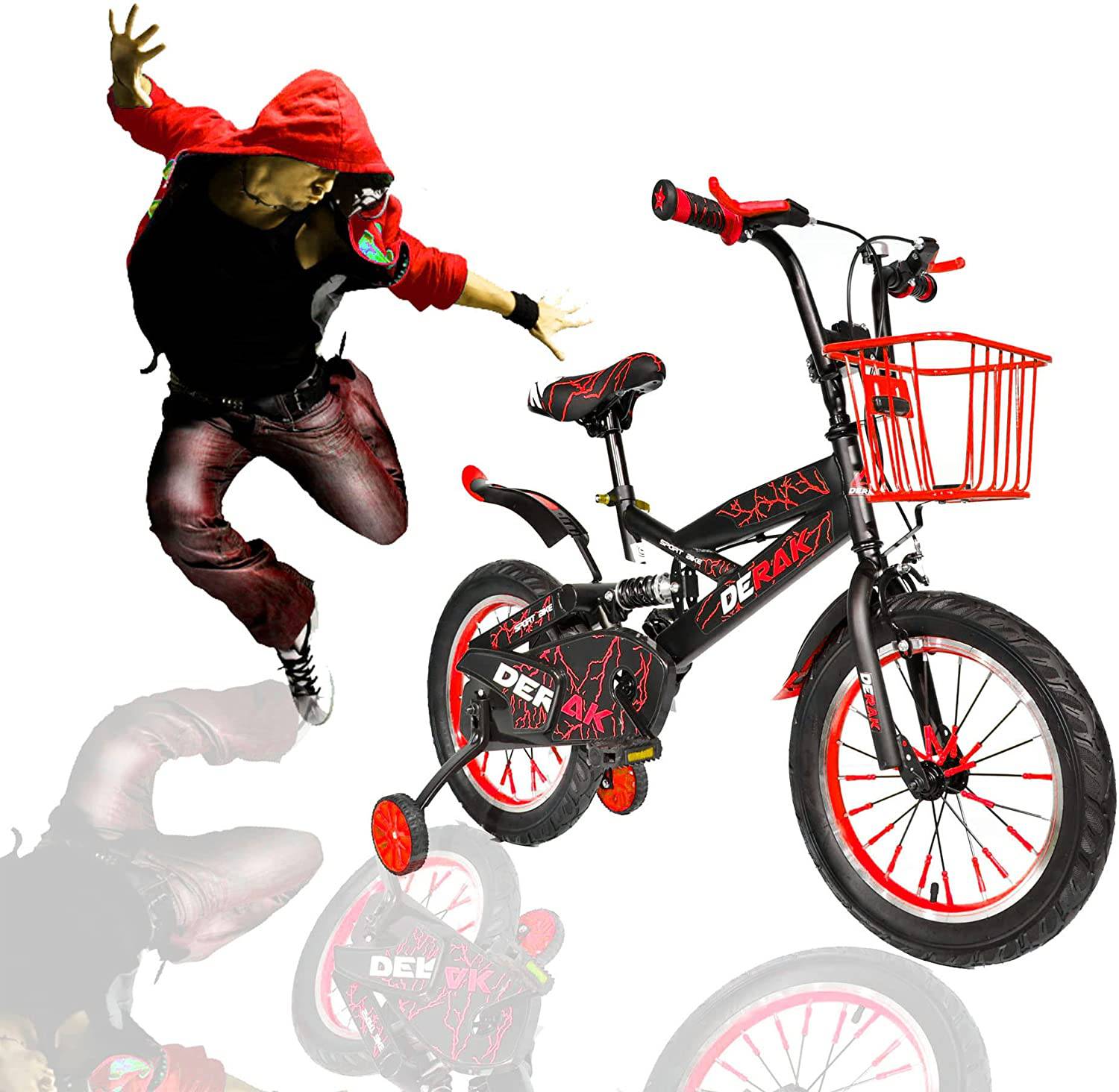 Kids Bicycle 16 Inch Step Up Mountain Red - DerakBikes