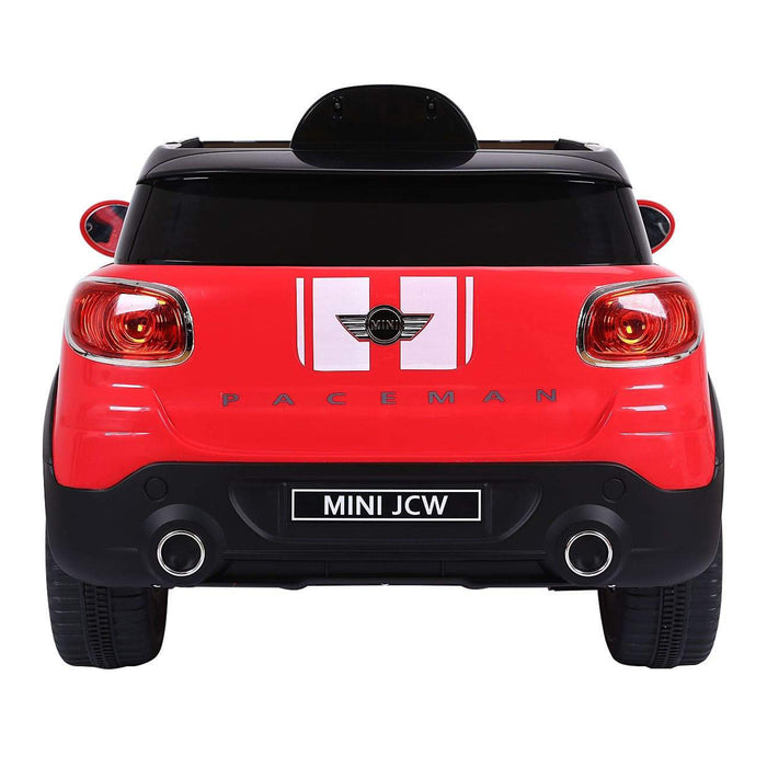 Ride On Electric Car Licensed Mini Cooper Kids Red - DerakBikes ...