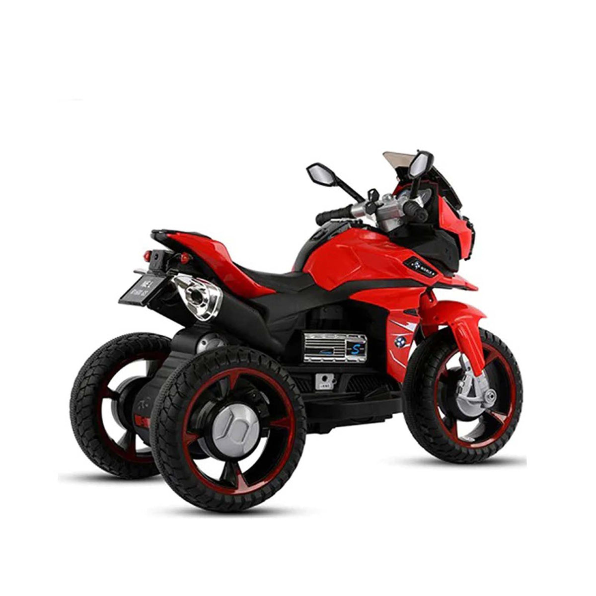 Ride On Electric Bike Kids NEL-R1600GS Hand Race Red | DERAKBIKES